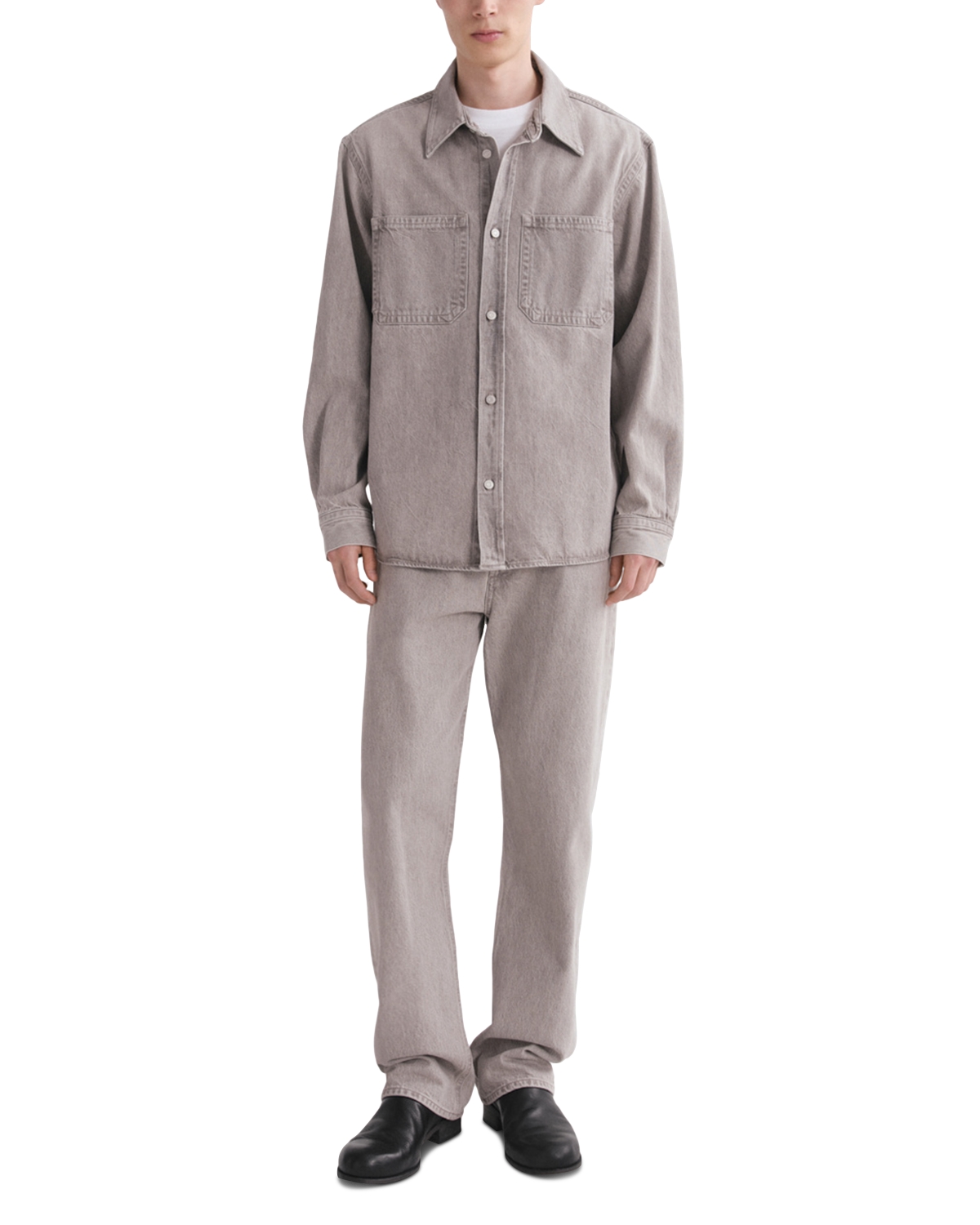 AGOLDE craven weightless denim shirt